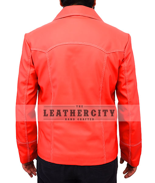 Fight Club's Tyler Durden (Brad Pitt) Red Leather Jacket ...