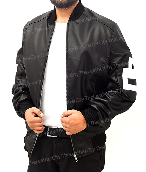 8 Ball Seinfeld David Puddy Black Jacket - TheLeatherCity