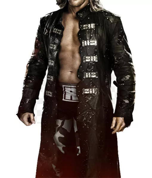 WWE Edge Trench Leather Coat - TheLeatherCity