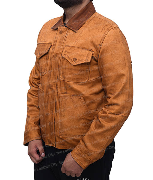 Pet Sematary John Lithgow ""Jud Crandall"" Brown Cotton Jacket