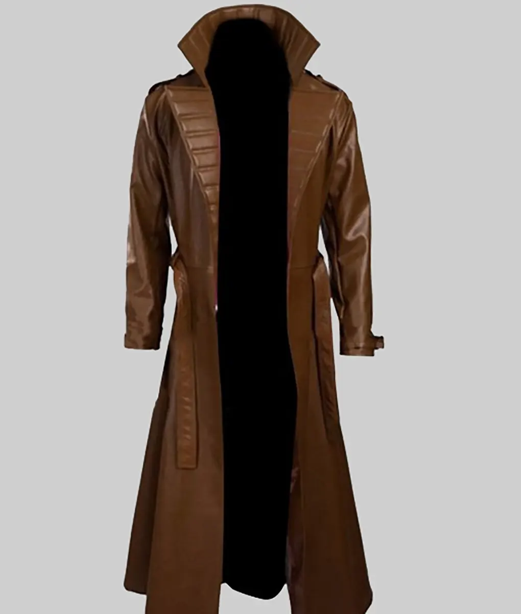 X-men Gambit Leather Trench Coat - TheLeatherCity