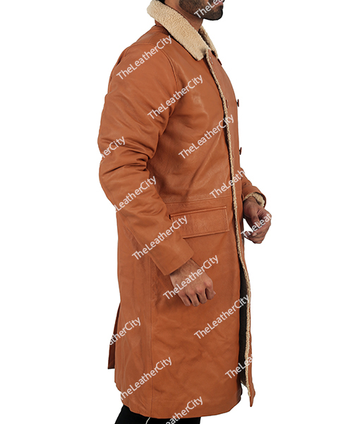 Candyman 2020 Anthony McCoy (Yahya Abdul-Mateen II) Shearling Trench Coat