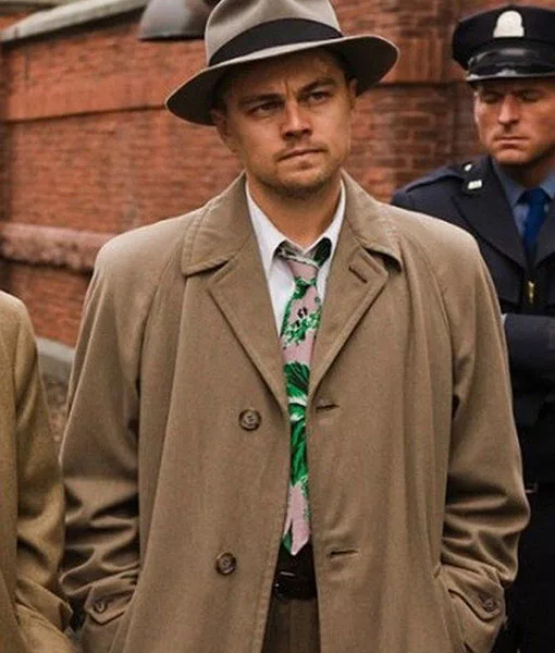 Shutter Island Teddy Daniels (Leonardo DiCaprio) Brown Trench Coat | TLC