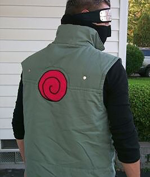 Kakashi Hatake Vest - Jonin Green Cotton Vest | TheLeatherCity