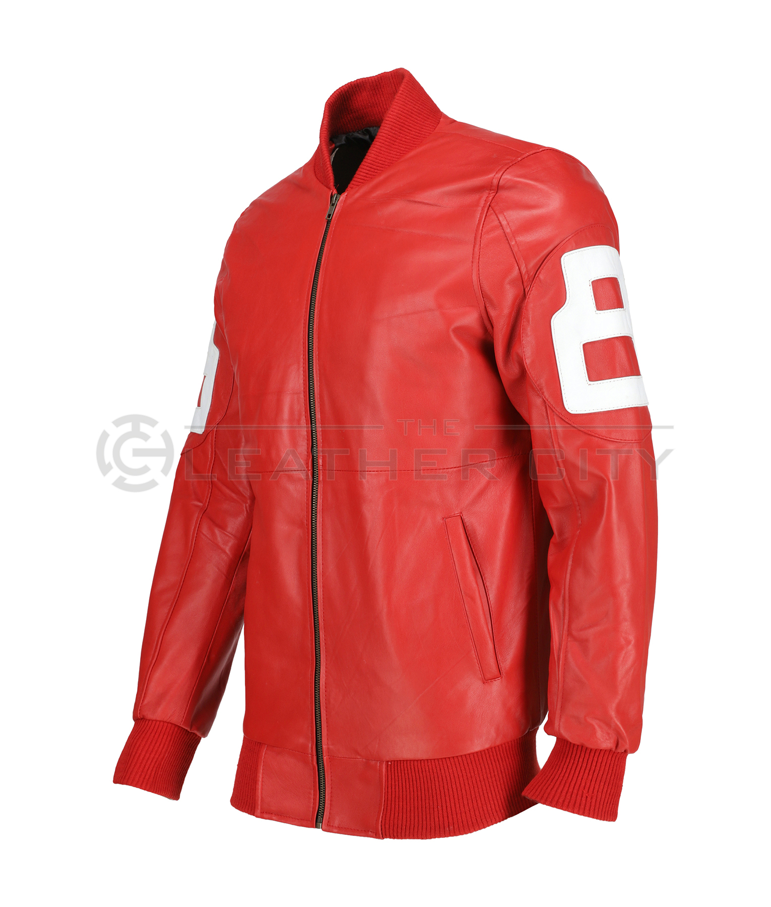 Seinfeld | David Puddy 8 Ball Red Leather Jacket