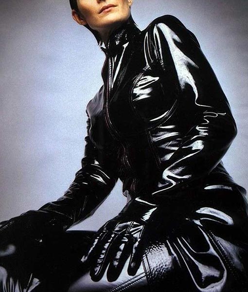 The Matrix Resurrections Trinity (Carrie-Anne Moss) Leather Trench Coat ...