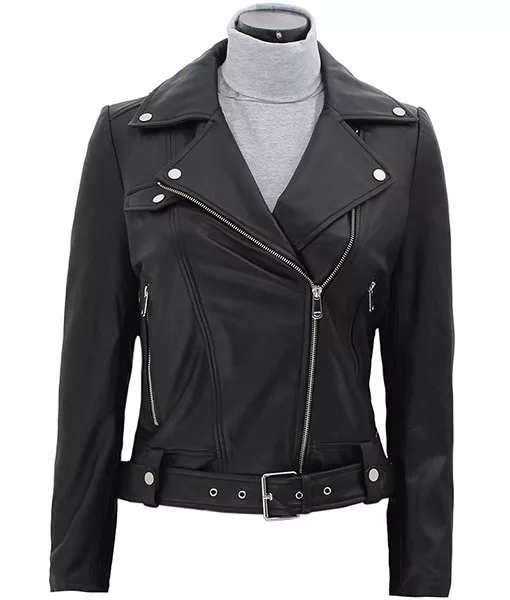 SAS: Red Notice Ruby Rose Black Leather Jacket - TLC