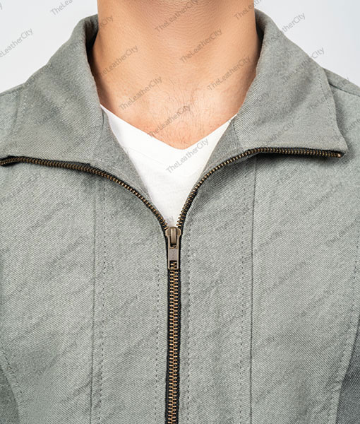 The Gray Man Jacket - Sierra Six (Ryan Gosling) Grey Cotton Jacket | TLC