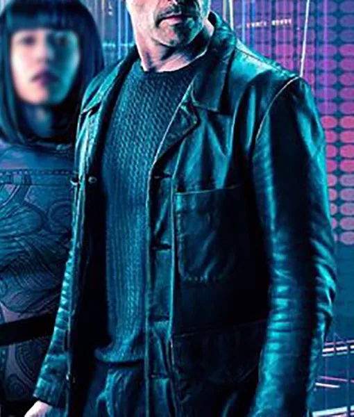 Zone 414 David Carmichael (Guy Pearce) Leather Coat | TLC