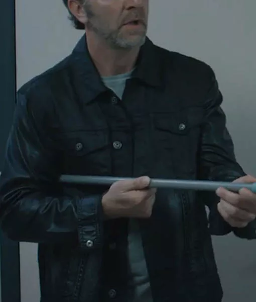 Max Bishop Chris Charais Black Leather Jacket | TLC