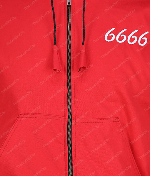 Yellowstone Season 4 Jimmy 6666 Hooded Red Cotton Jacket | TLC