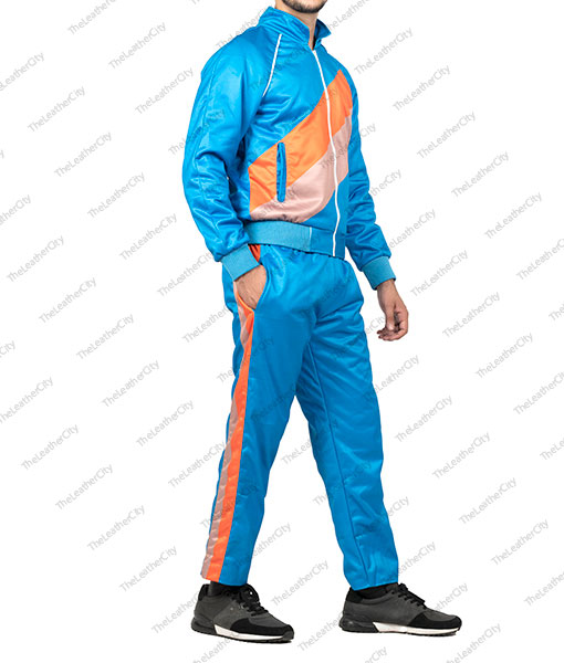 Me Time Mark Wahlberg Blue Stripped Tracksuit | TLC