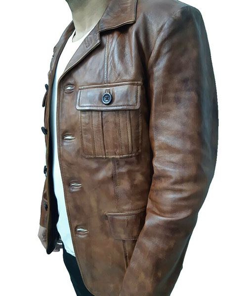 Call of Duty Black Ops Russell Adler Brown Leather Jacket | TLC