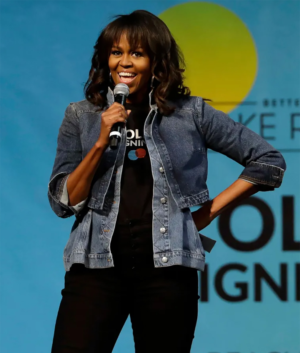 Michelle Obama Jean Double Denim Jacket | TLC
