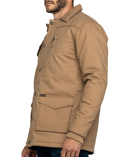 The Terminal List James Reece Jacket - Chris Pratt Khaki Barn Work ...