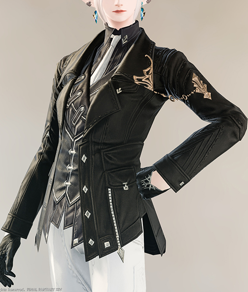 FFXIV Appointed Attire Set Black Leather Jacket | TLC