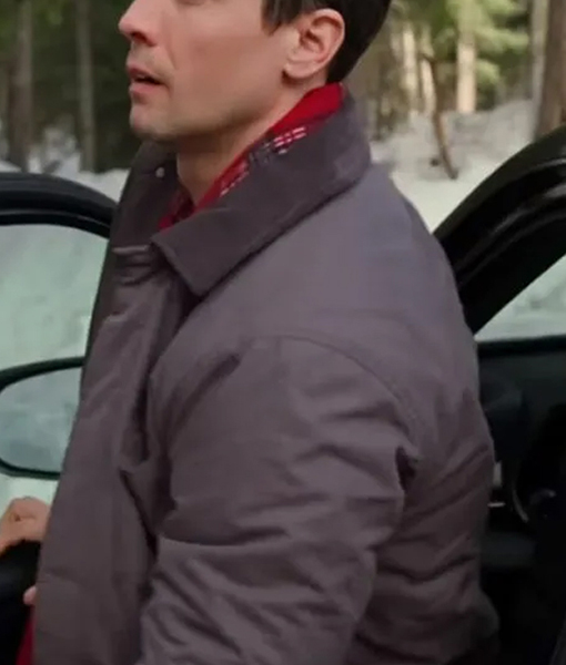 The Christmas Retreat Clayton James Grey Cotton Jacket | TLC