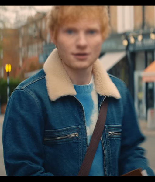 Ed Sheeran Celestial Denim Shearling Jacket | TLC