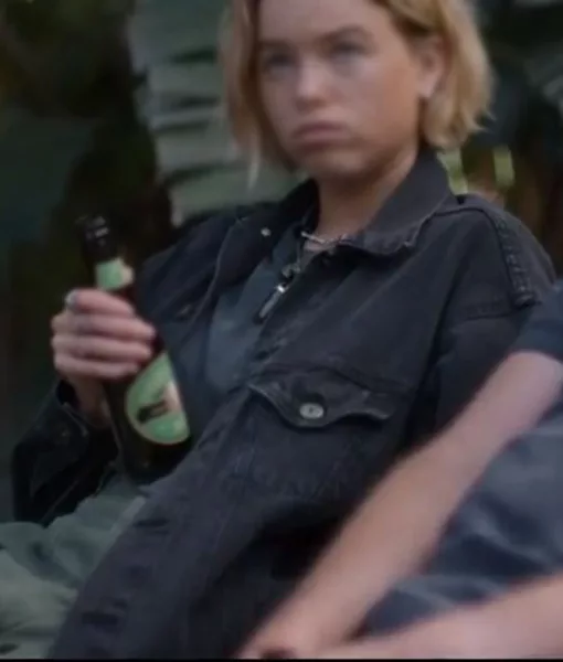 Upright S02 Meg Black Denim Jacket | TLC