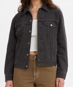 Upright S02 Meg Black Denim Jacket | TLC