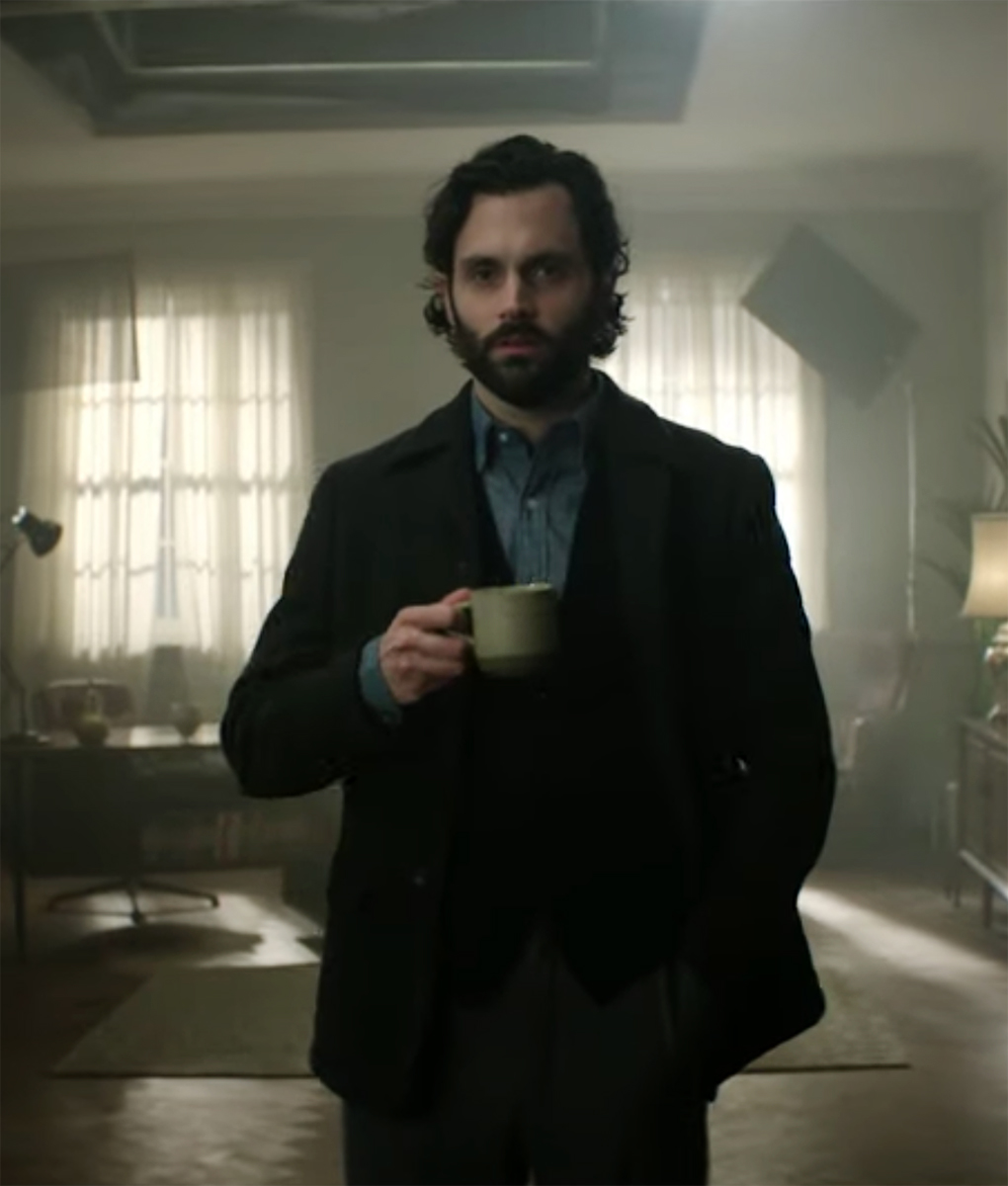 You Season 4 Joe Goldberg Black Short Coat | TLC