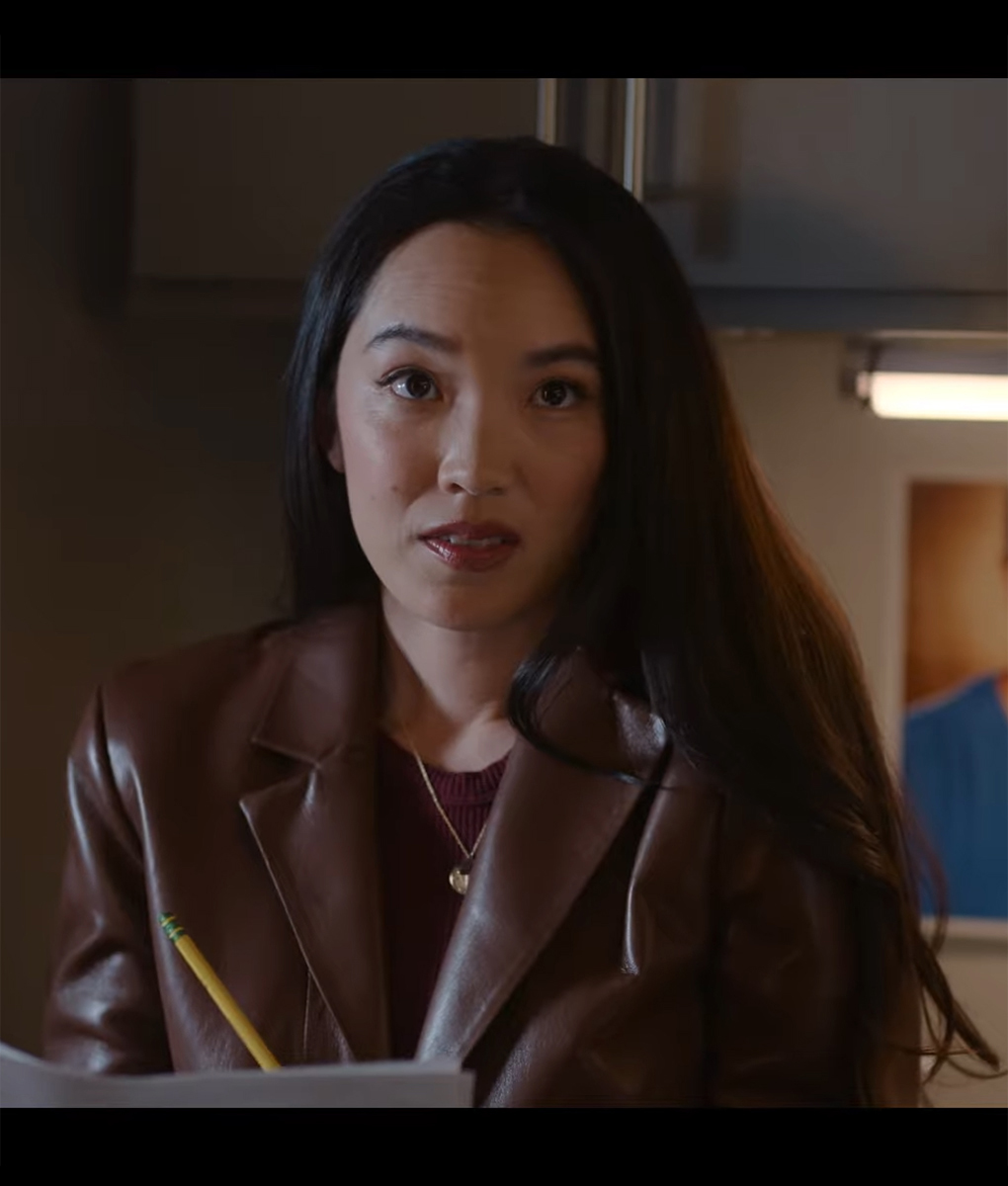 A Hollywood Christmas Jessica (Jessika Van) Leather Blazer | TLC