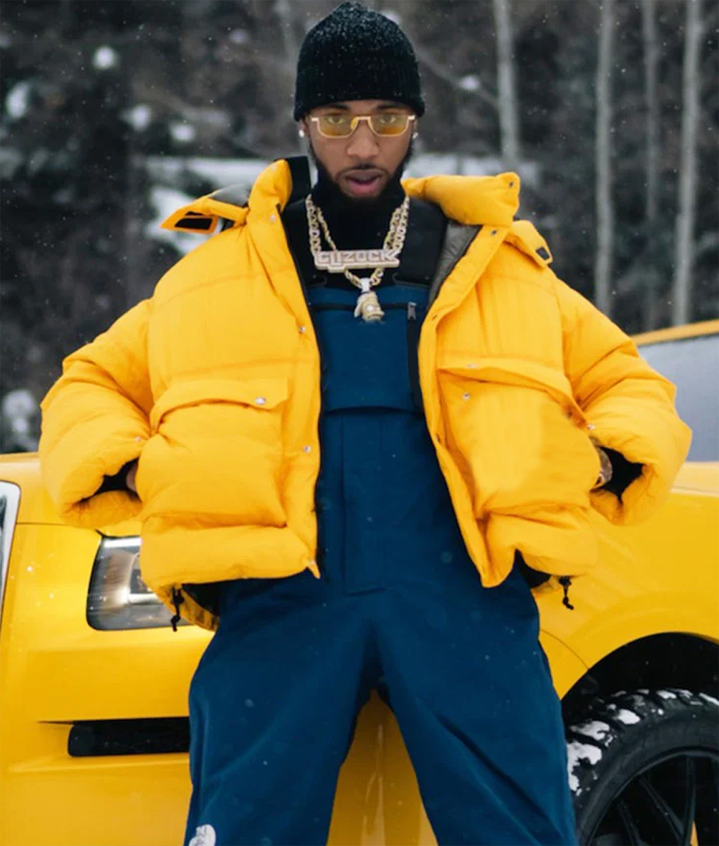 Pain Killers Key Glock Yellow Puffer Jacket - TLC