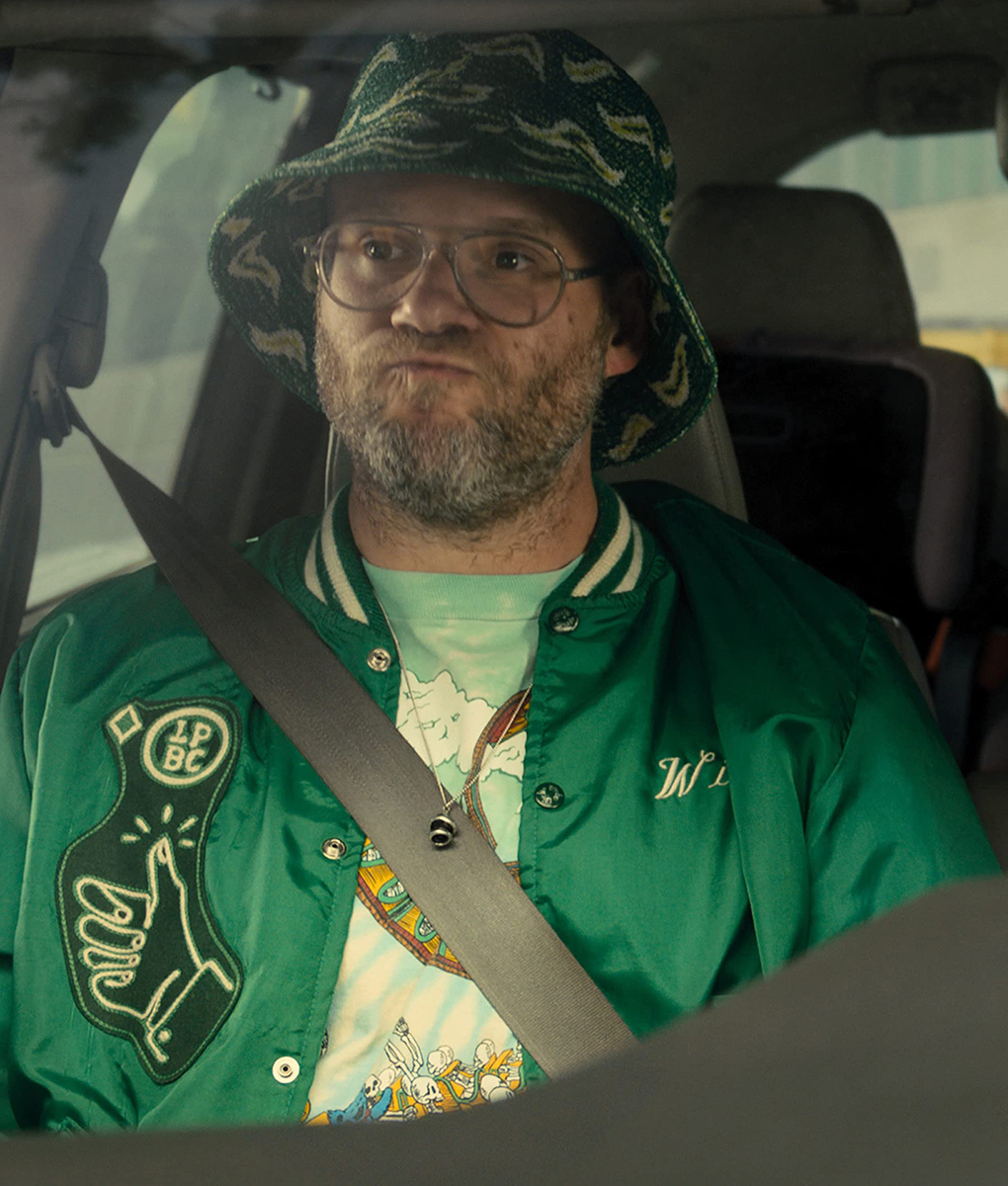 Platonic 2023 Seth Rogen Green Varsity Jacket