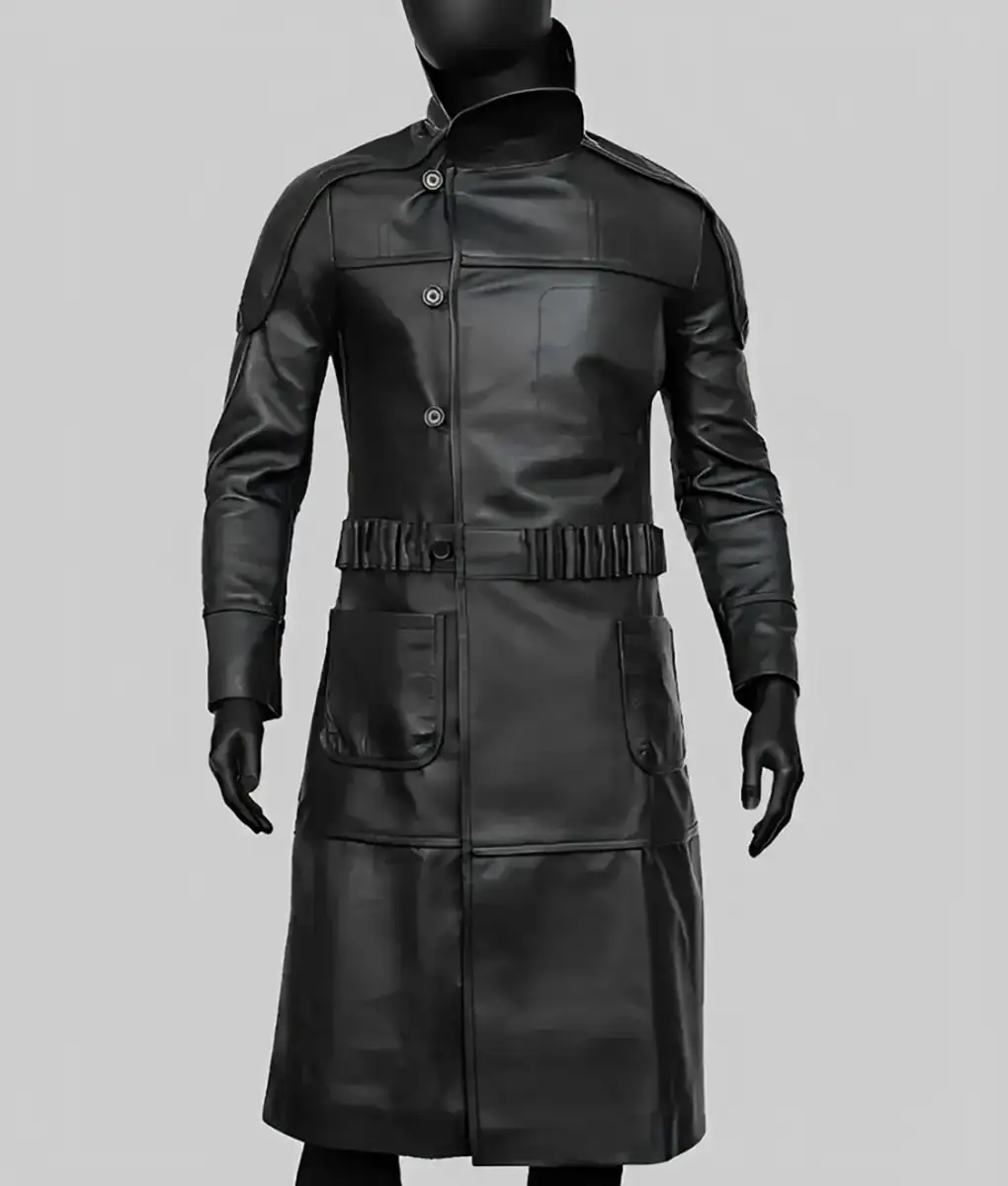 Blade Runner Roy Batty Black Trench Coat | Rutger Hauer Coat