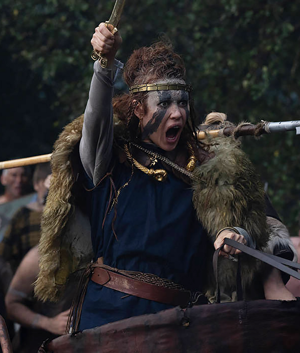 Boudica Queen of War Olga Kurylenko Brown Cloak | The Leather City