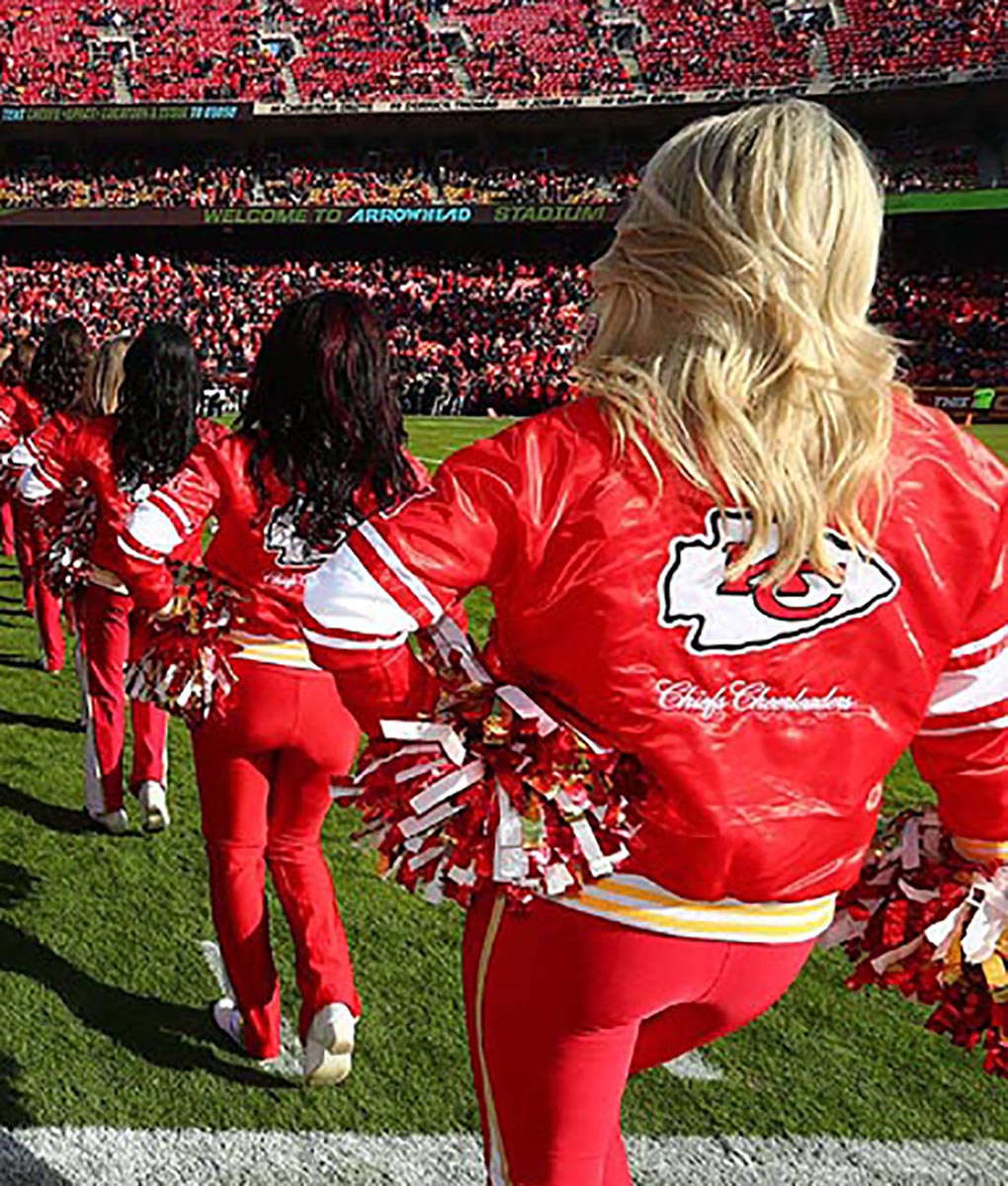Cheerleaders Red Varsity Jacket | The Leather City