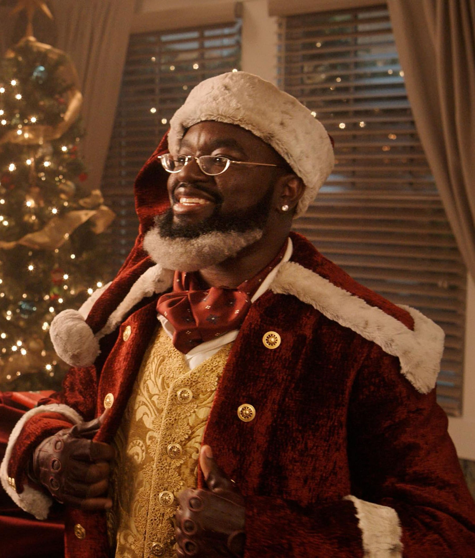 Dashing Through the Snow Santa Claus Coat | Lil Rel Howery