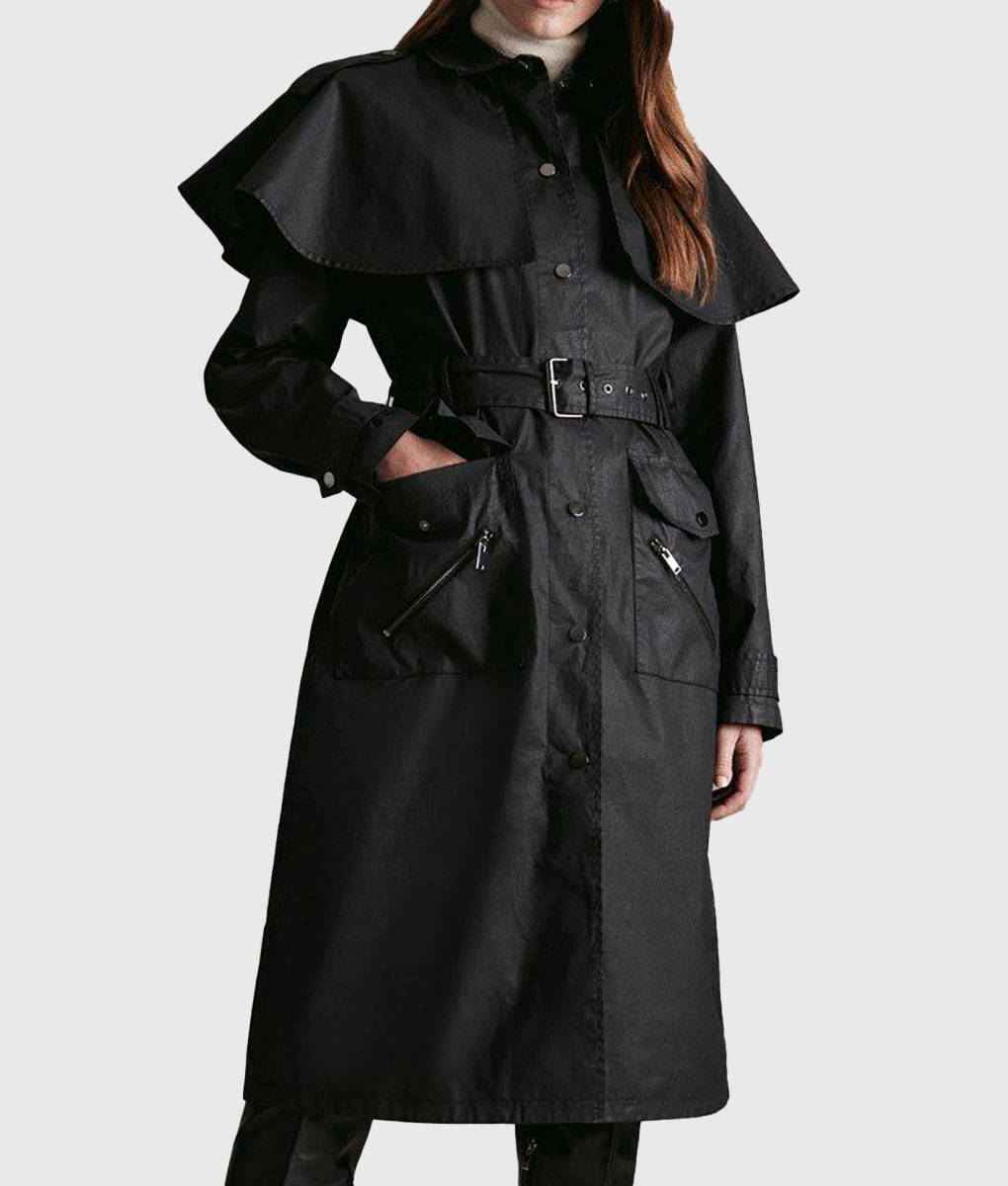 Bodkin Dove Black Trench Coat | TLC UK