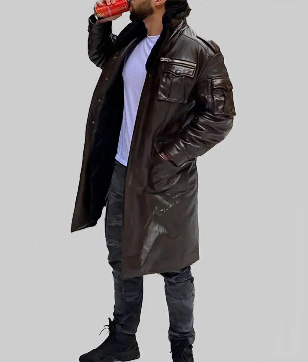 Tristan "The Talisman" Tate Brown Leather Shearling Coat | TLC UK