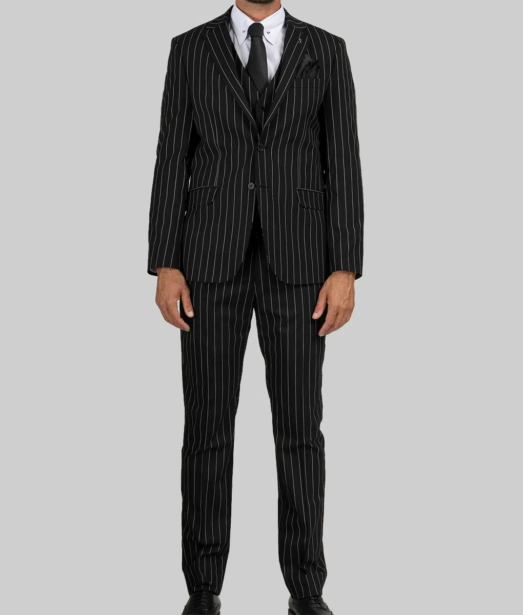 JackPot John Cena (Noel) Black Pinstripe Suit | TLC UK