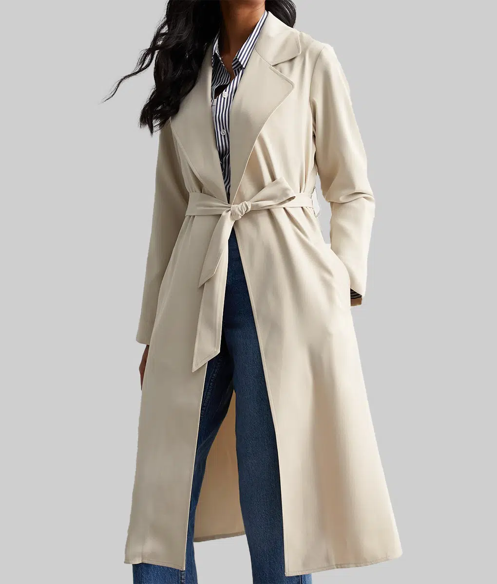 The Killer Nathalie Emmanuel (Zee) Belted Trench Coat | TLC UK