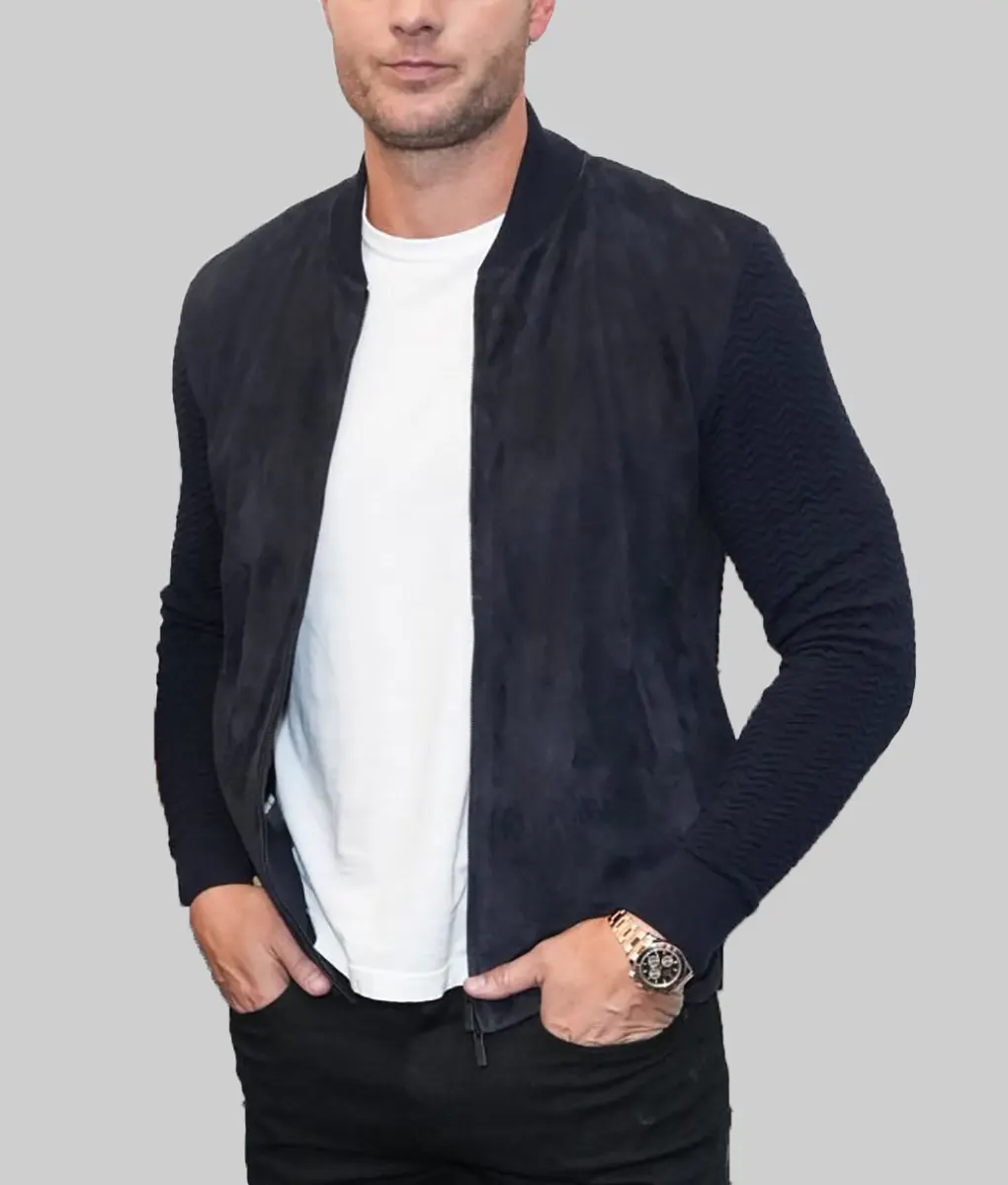 Justin Hartley Black Suede Jacket | TLC UK