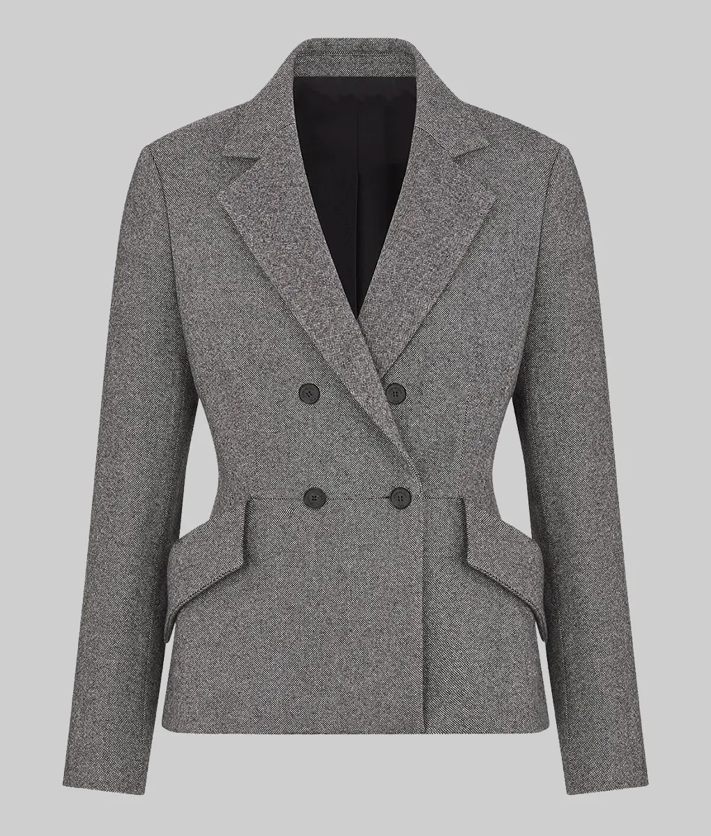 Melania Grey Wool Jacket | TLC UK