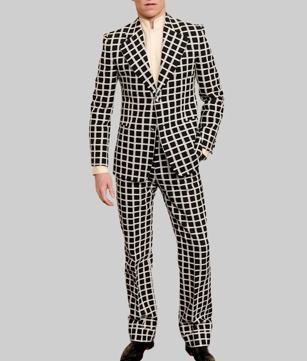 Golden Globes Award Eddie Redmayne Checkered Suit | TLC UK