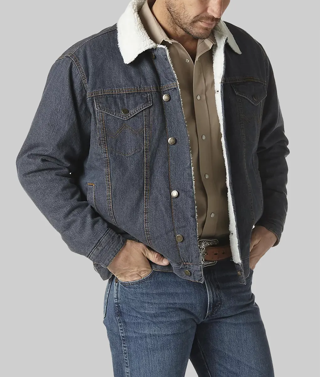 Ransom Canyon Josh Duhamel (Staten Kirkland) Blue Denim Jacket | TLC UK