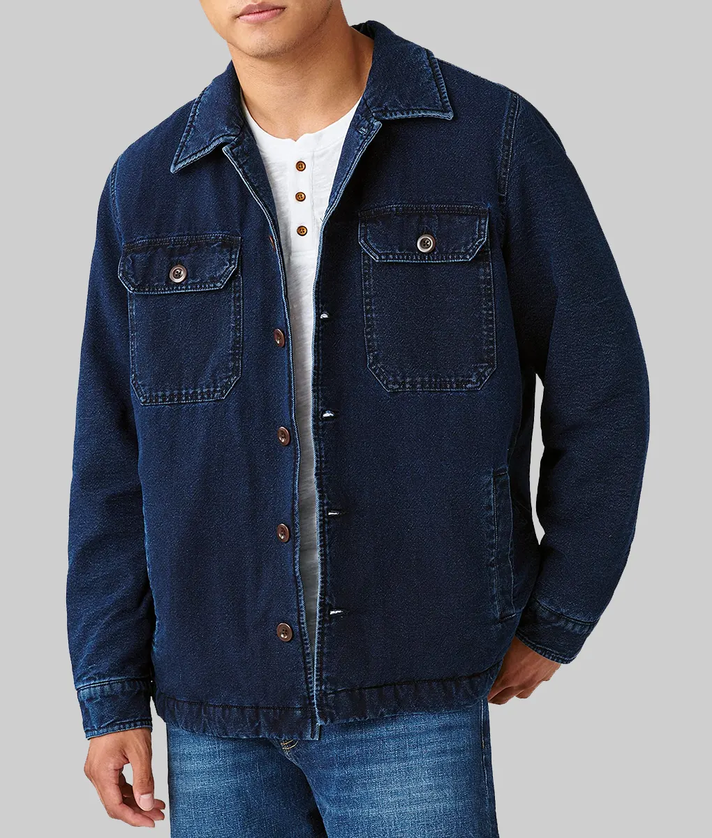 Glen Powell Blue Denim Jacket | TLC UK