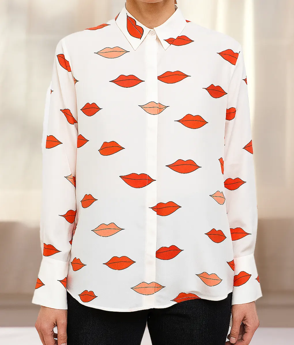 Hacks S04 Jean Smart (Deborah Vance) Lips Printed Shirt | TLC UK