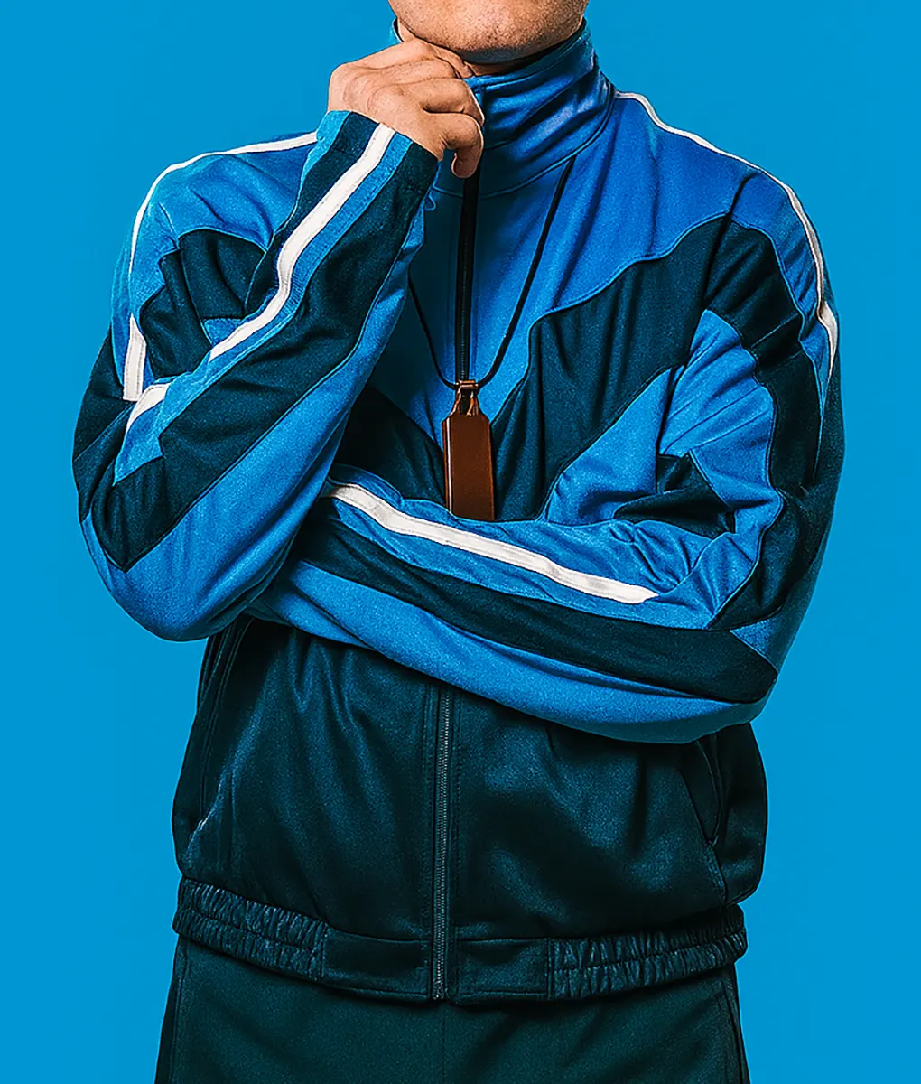 I Swear Robert Aramayo (John Davidson) Blue Track Jacket | TLC UK