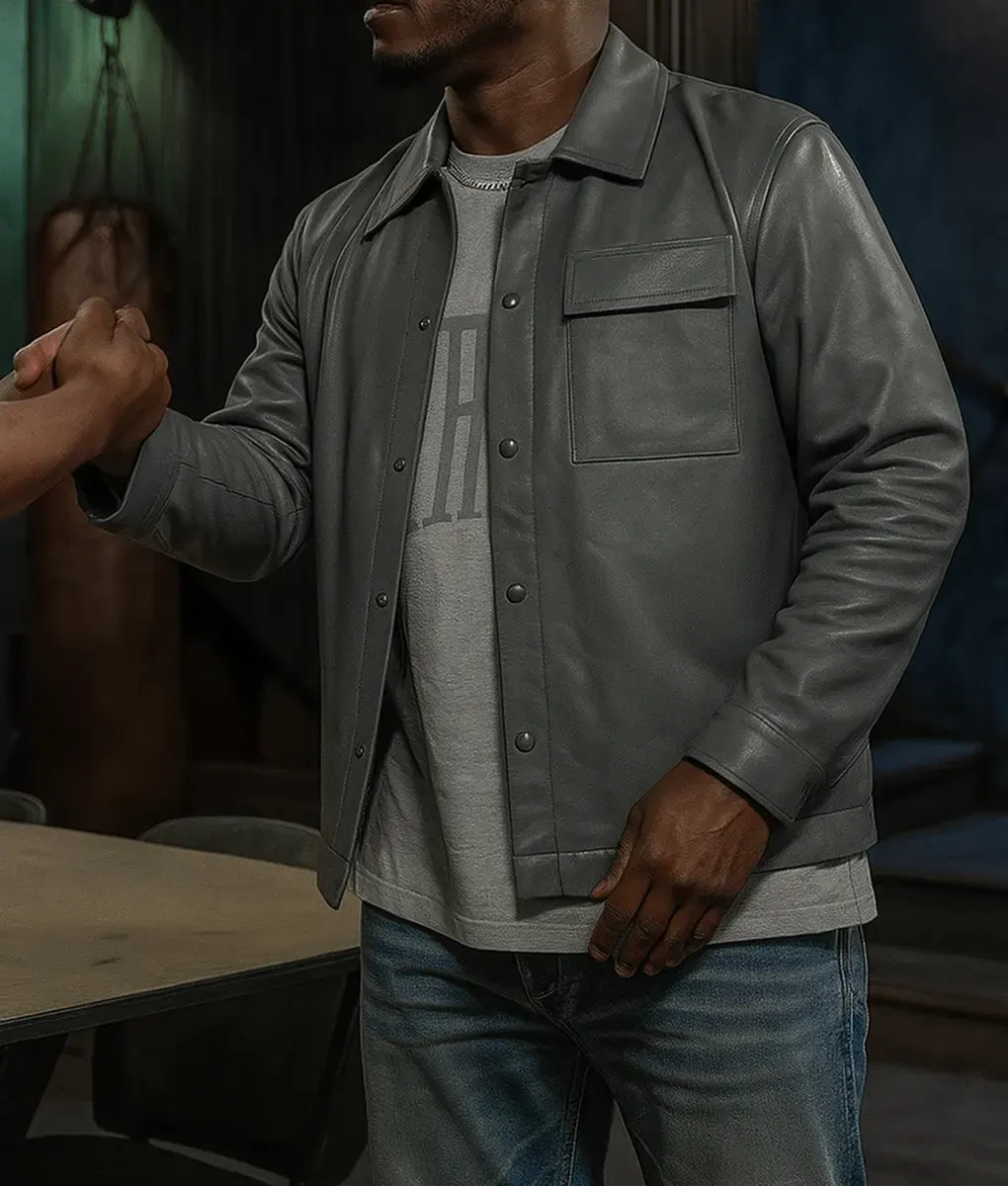 Power Book IV Force Isaac Keys (Diamond) Leather Jacket | TLC UK