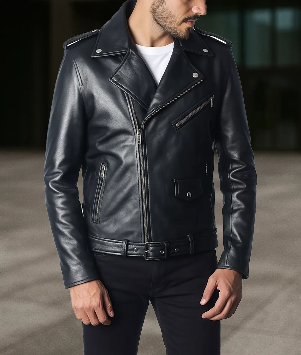 Tax The Rich Black Leather Jacket | TLC UK