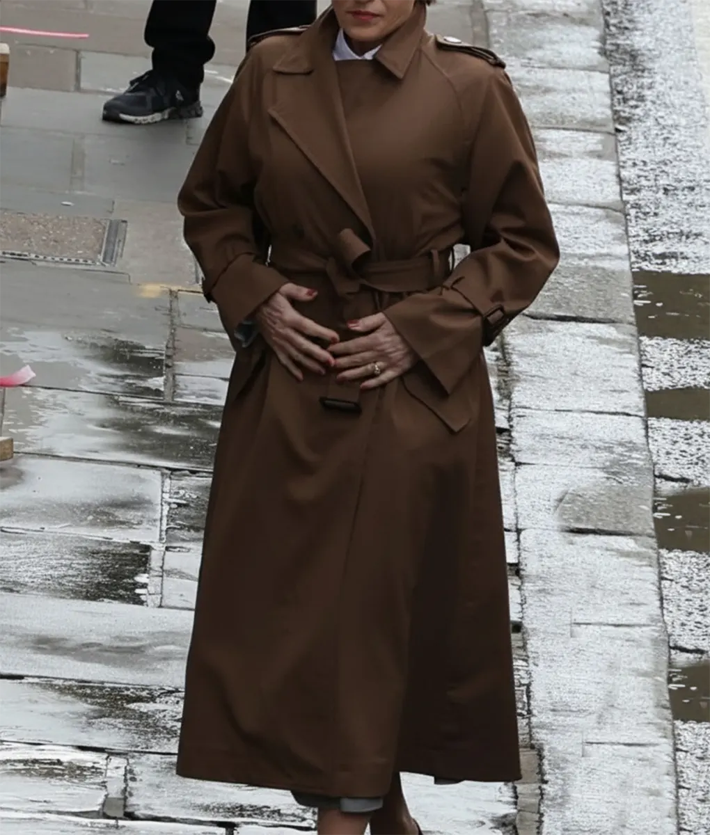 Slow Horses S05 Kristin Scott Thomas (Diana Taverner) Trench Coat | TLC