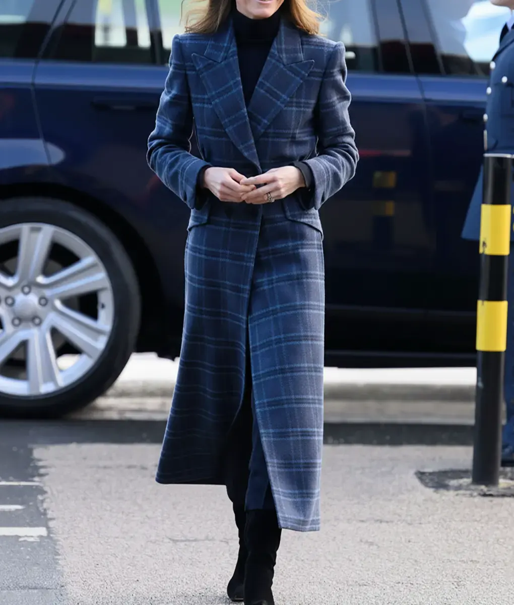 Kate Middleton Plaid Wool Coat | TLC